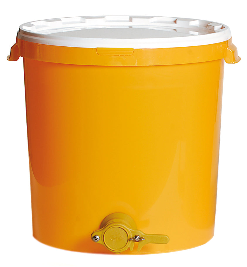 40 kg Honey Hobbock Bucket with Lid & Imgut® Plastic Valve – agritura