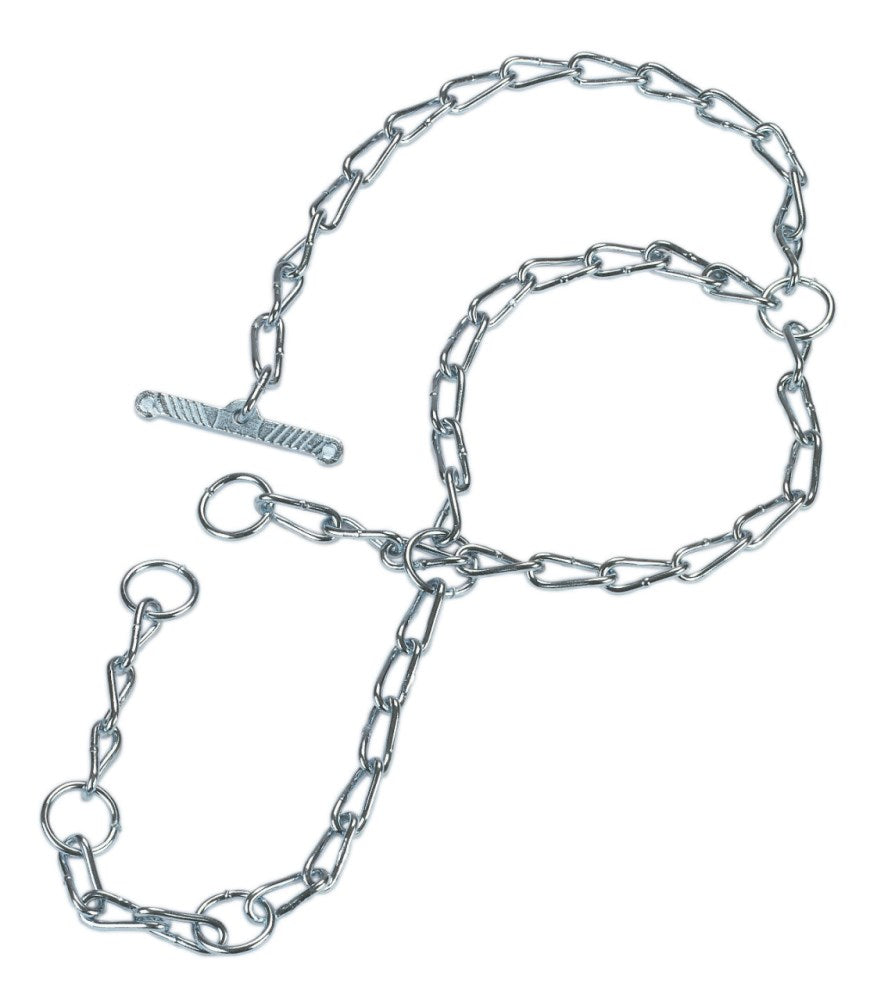 Cattle bridle chain with tie rod - Galvanized Metal Durable 160 cm ...