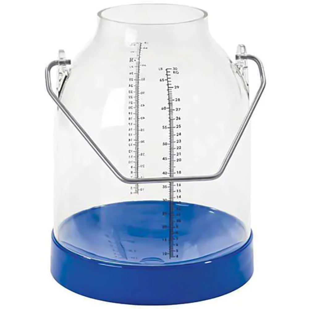 Plastic Milk Bucket with Stainless Handle and Graduated Scale – 30lt ...