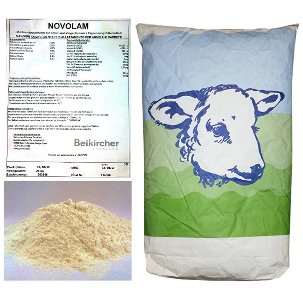 Novilam Latte in Polvere per Agnelli e Capretti – 25kg Alta ...
