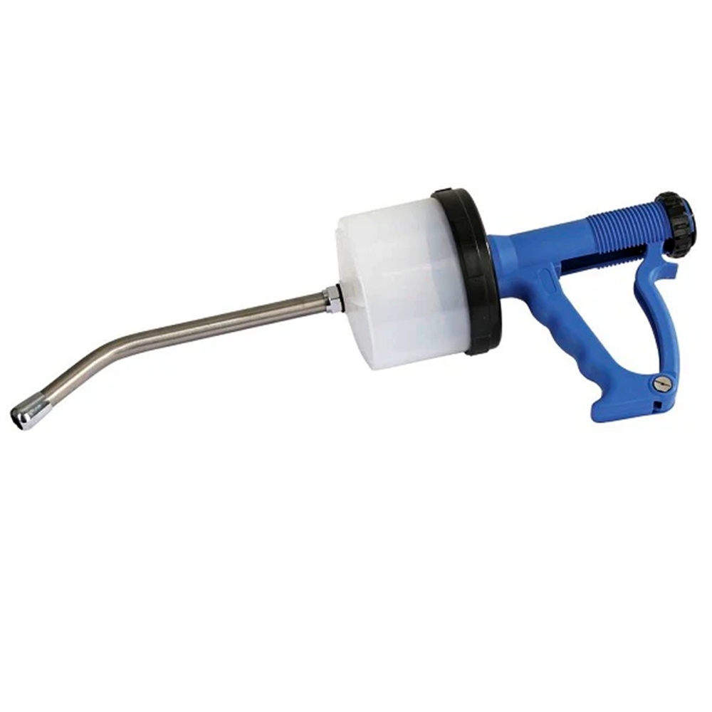 Manual Drenching Syringe for Calves 70–500ml | Adjustable Blue – agritura