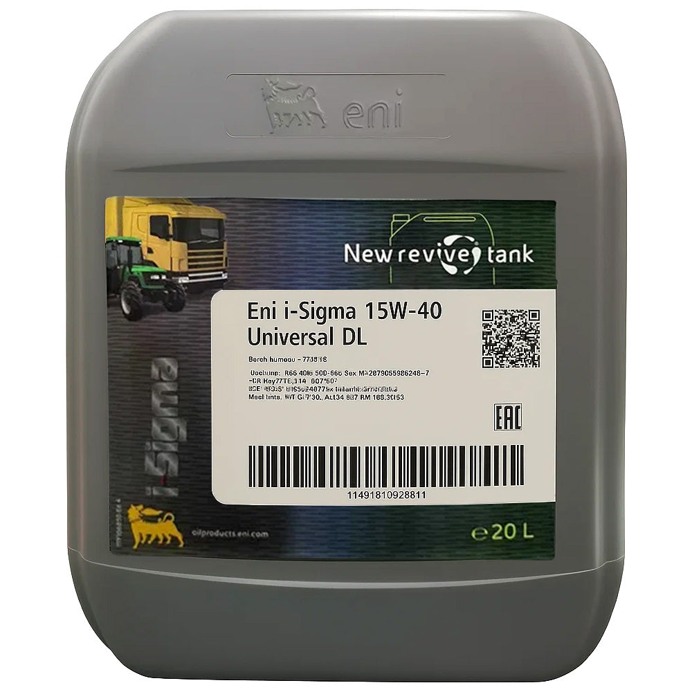 Eni i-Sigma Universal DL 15W-40 Olio Motore Diesel Benzina 20L – agritura