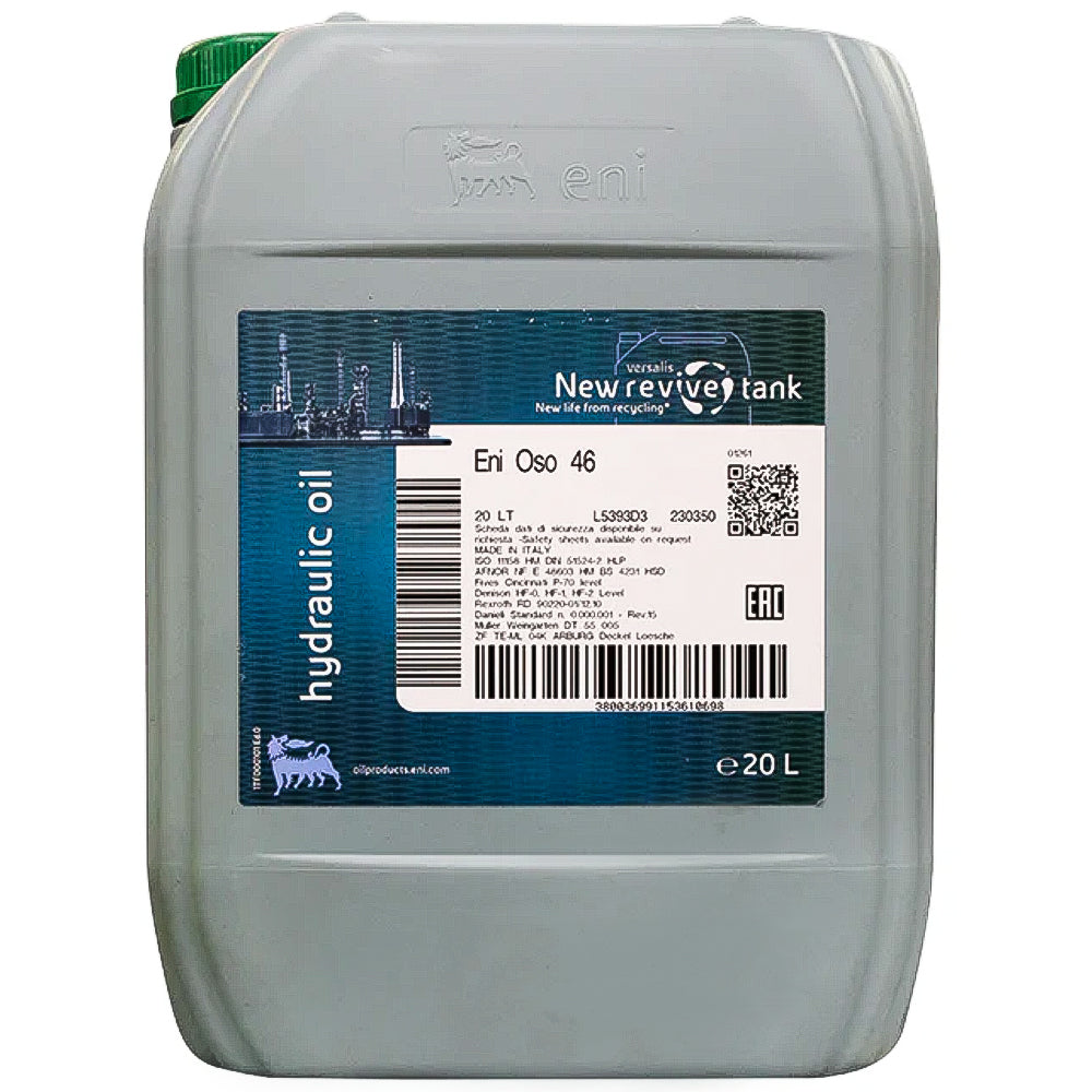 Eni Hydraulic Oil OSO 46 - Professional Lubricant for Hydraulic Systems ...