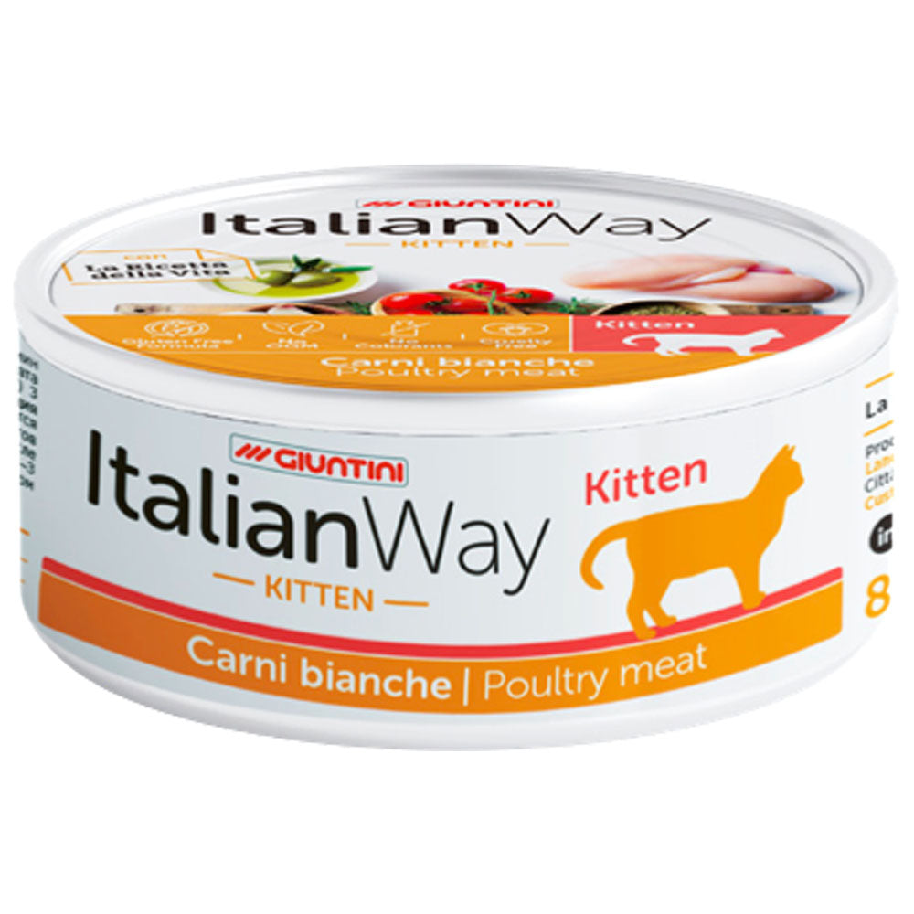 ItalianWay Wet Kitten White Meat 80 g – Natural Growth Formula – agritura