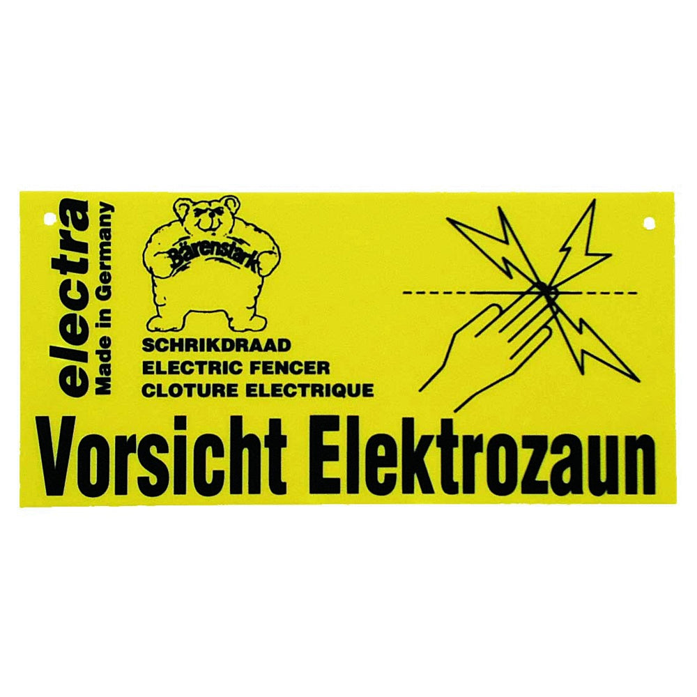 Electra Multilingual Electric Hazard Warning Sign Safety Board ...